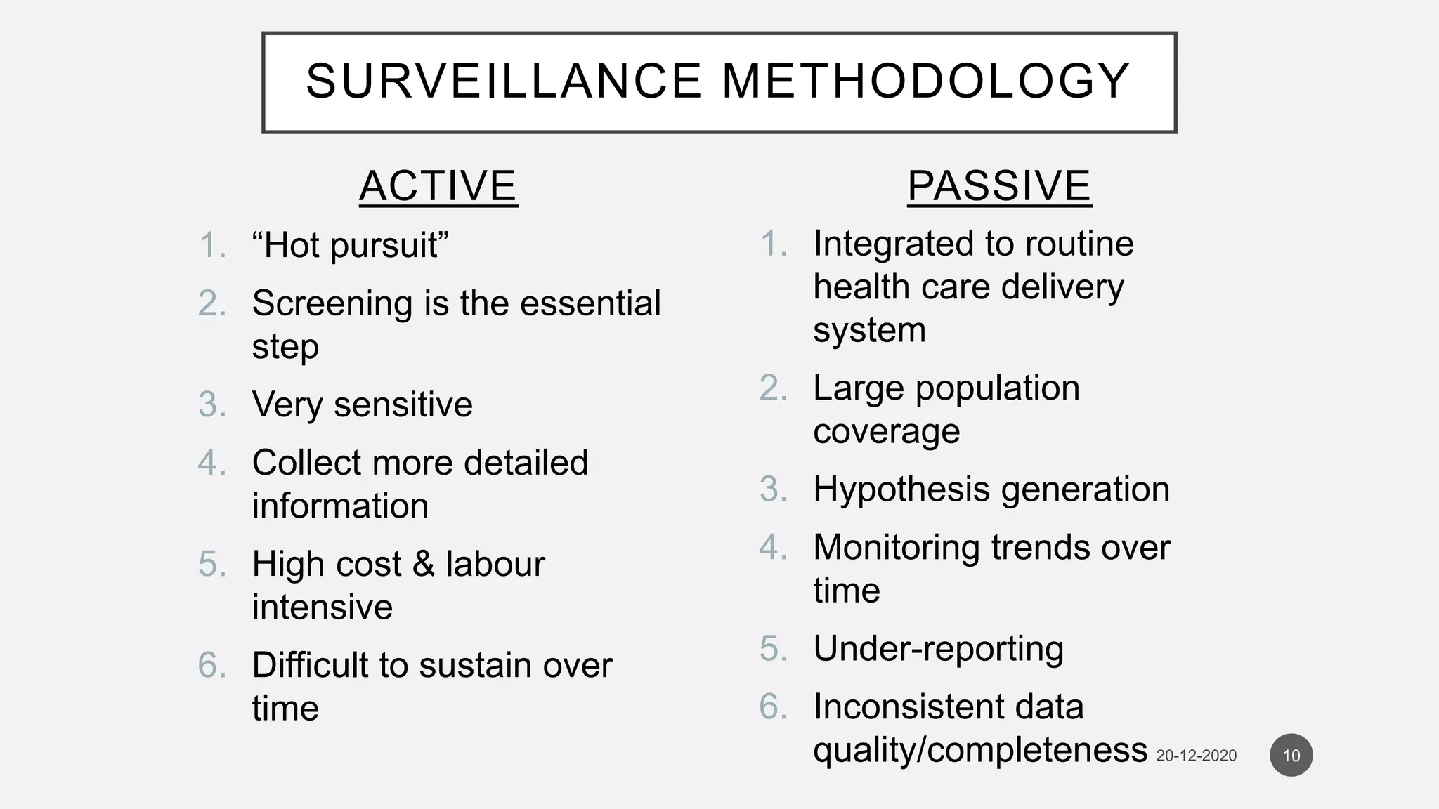 Surveillance and contact tracing | PPTX