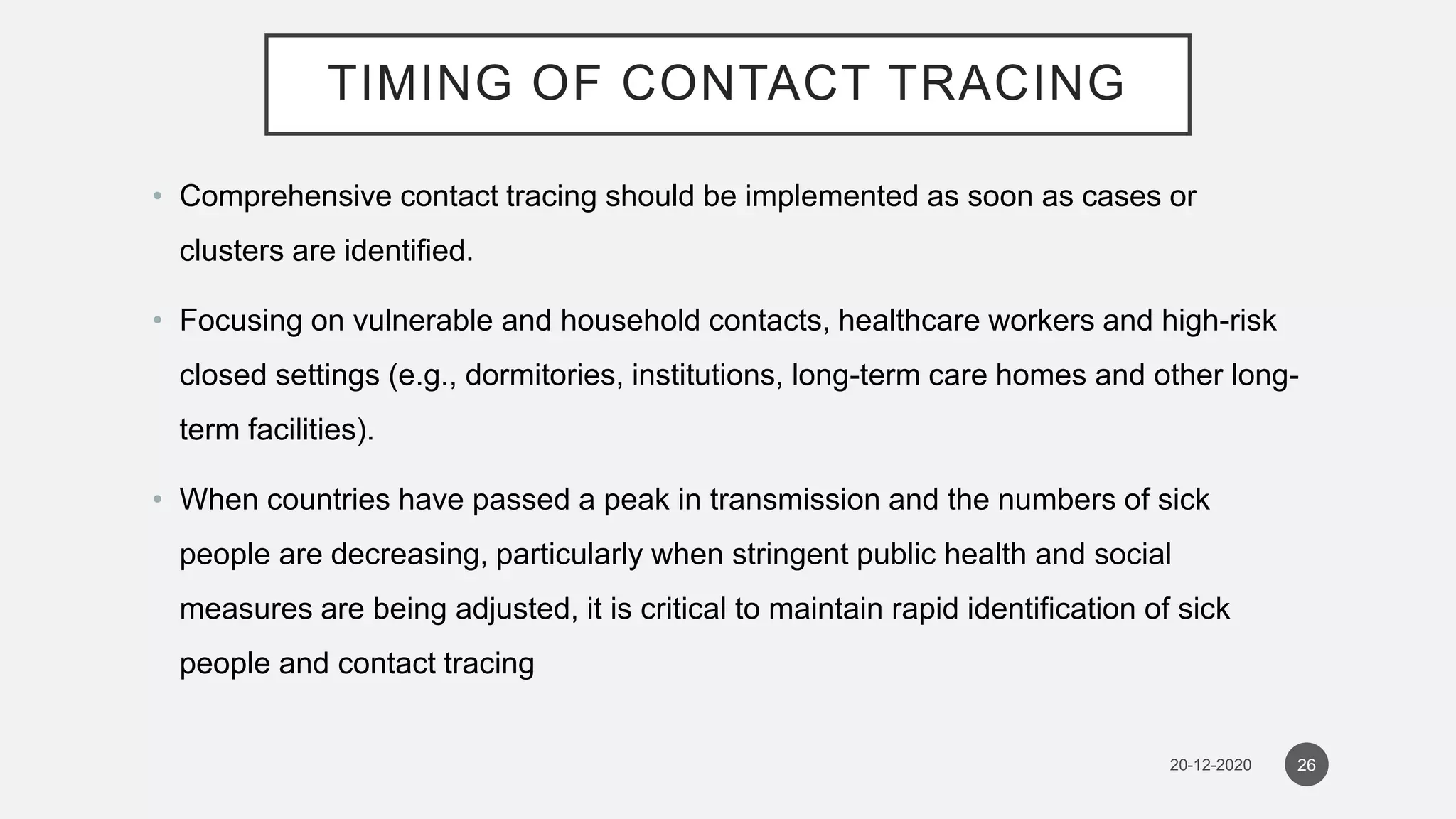 Surveillance and contact tracing | PPTX