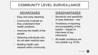 Surveillance and contact tracing | PPTX