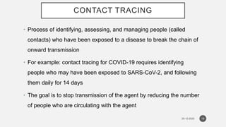 Surveillance and contact tracing | PPTX