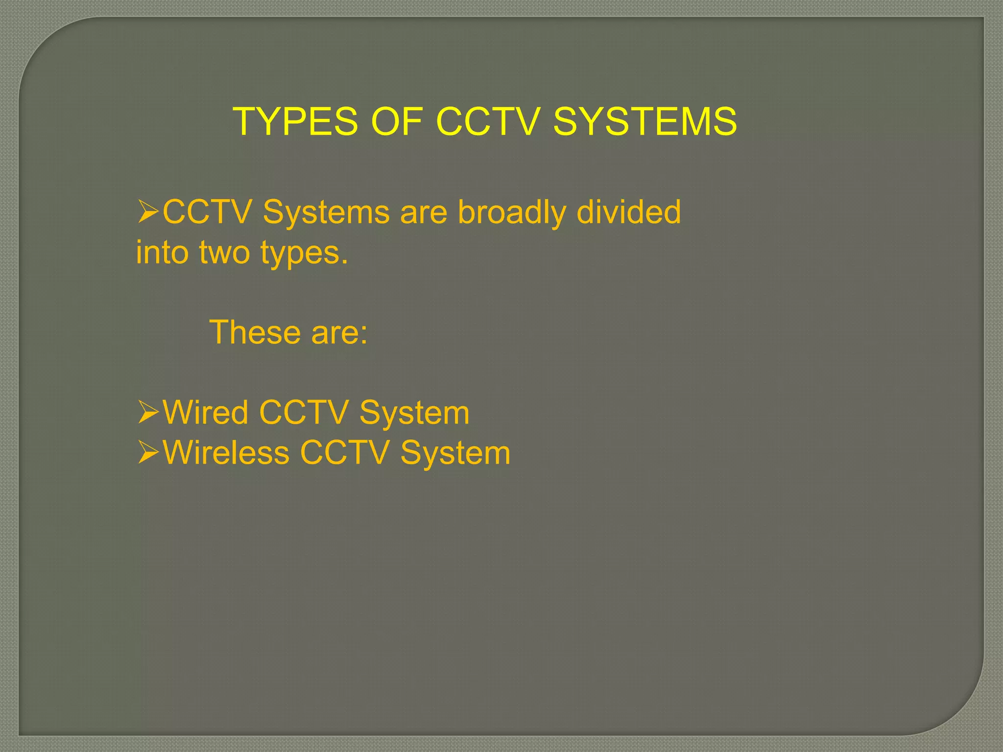 Surveillance camera control system | PPTX