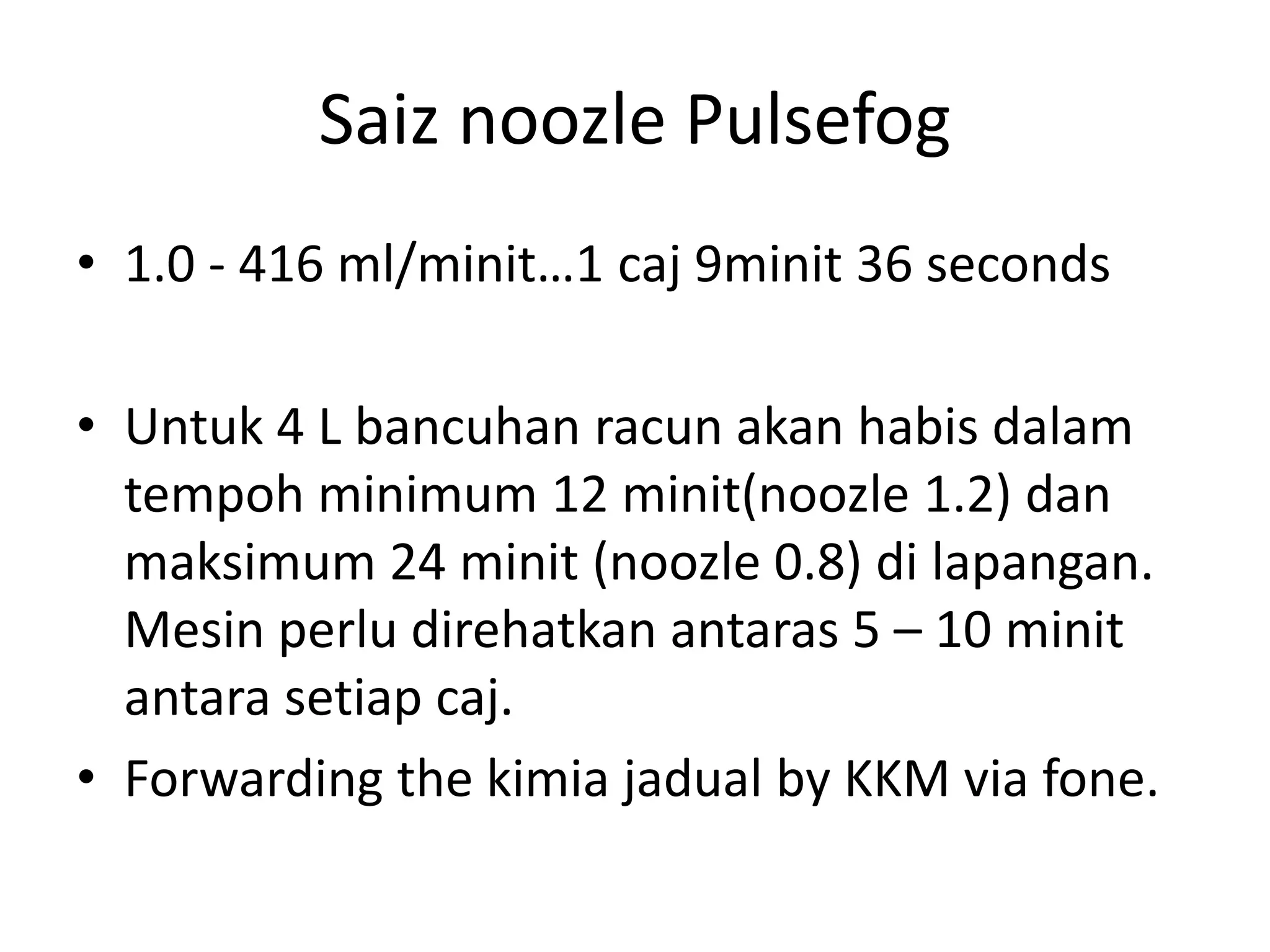 Pemantauan semburan kabus untuk vektor | PPTX