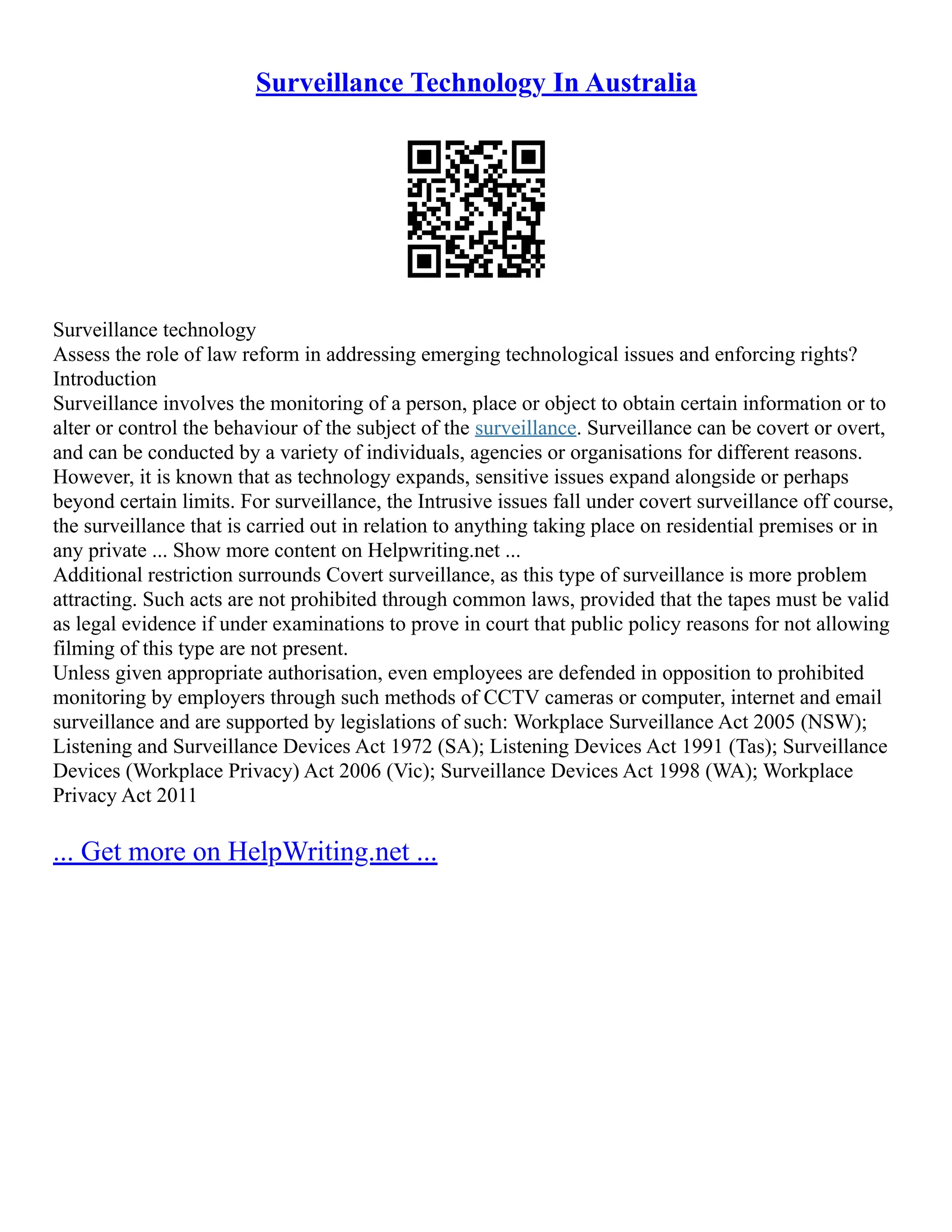 Surveillance In 1984 | PDF