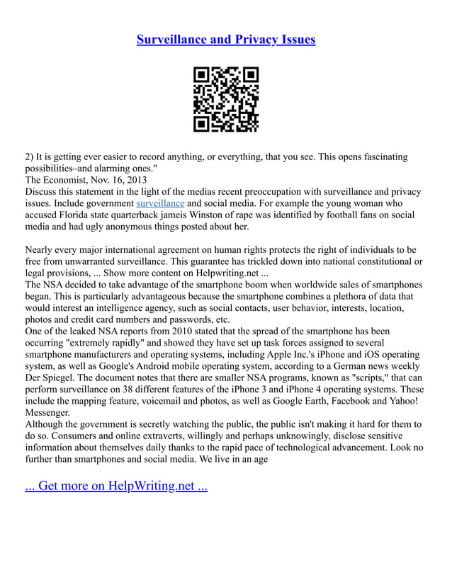 Surveillance In 1984 | PDF