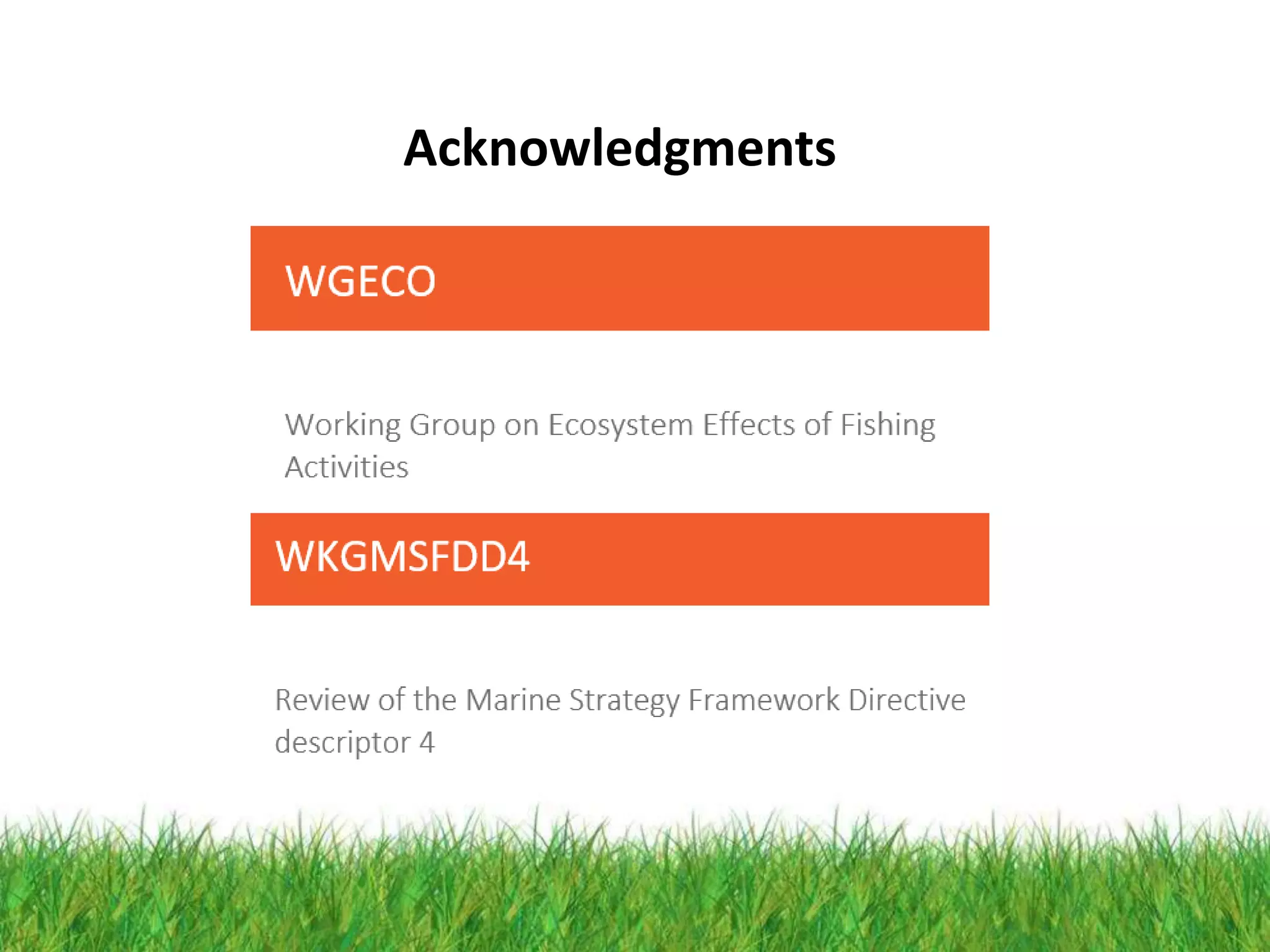 MSFD Surveillance indicators for marine management | PPTX