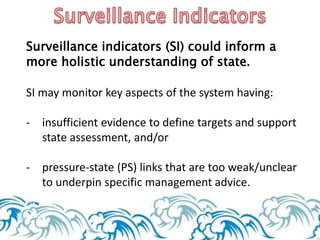 MSFD Surveillance indicators for marine management | PPTX