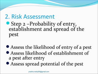 Surveillance in pest risk analysis | PPT