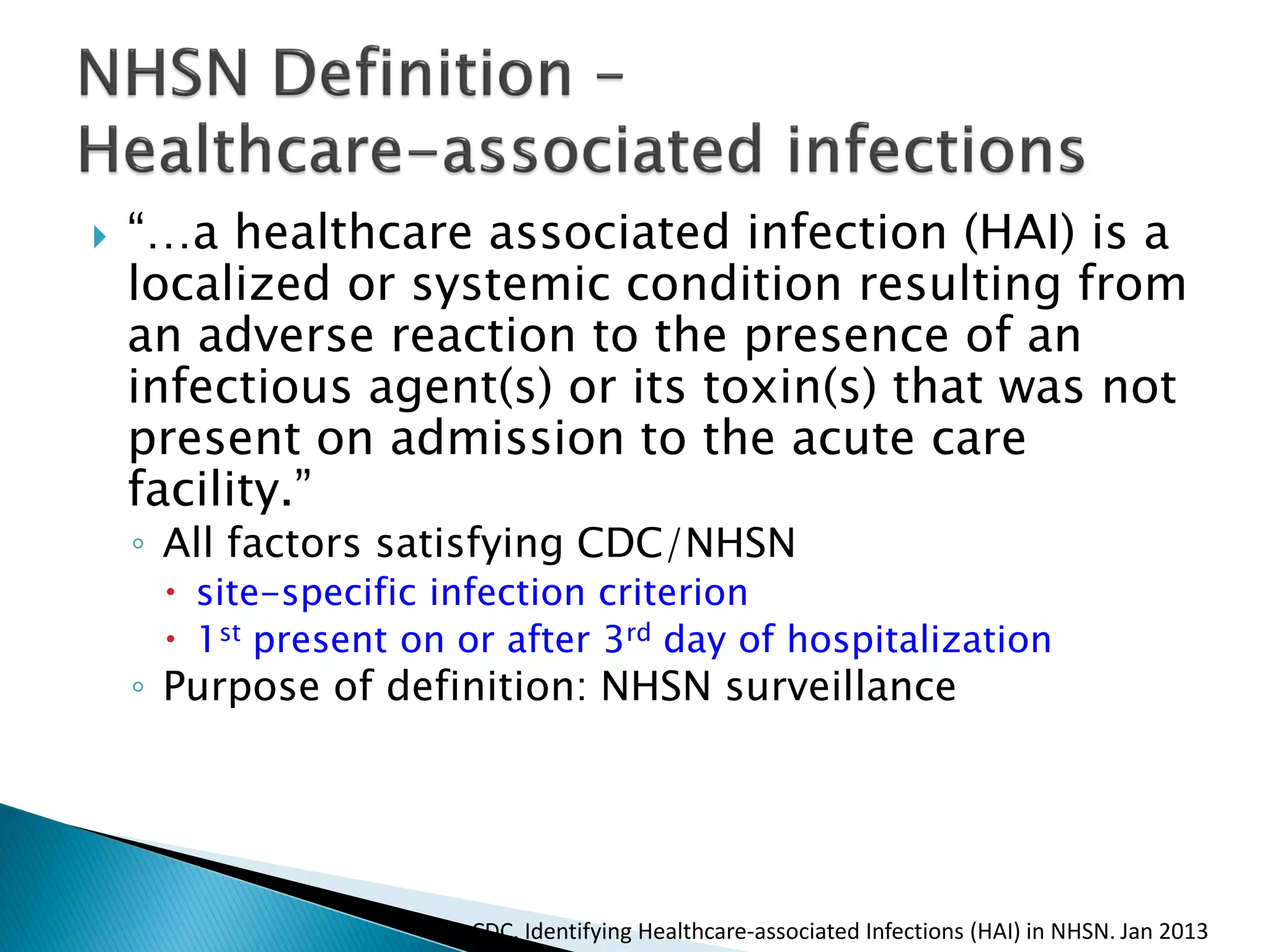 Surveillance of HAI | PDF