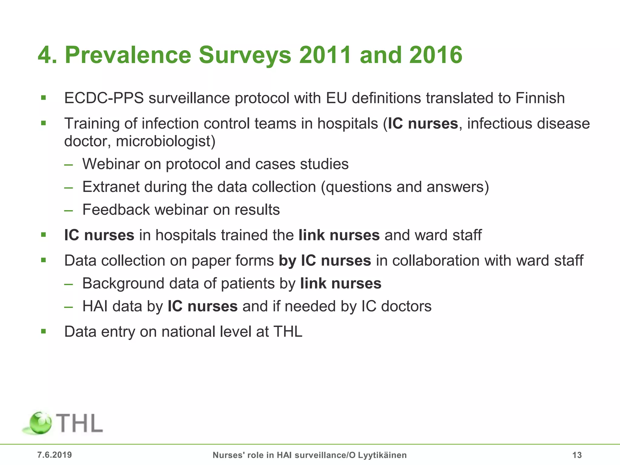 Surveillance of healthcare associated infections | PDF