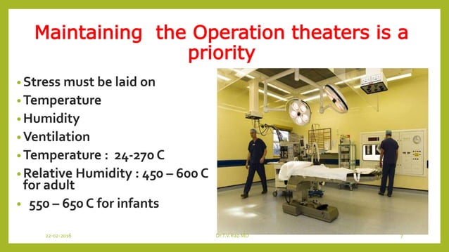 Operation theatre surveillance by Dr.T.V.Rao MD | PPTX