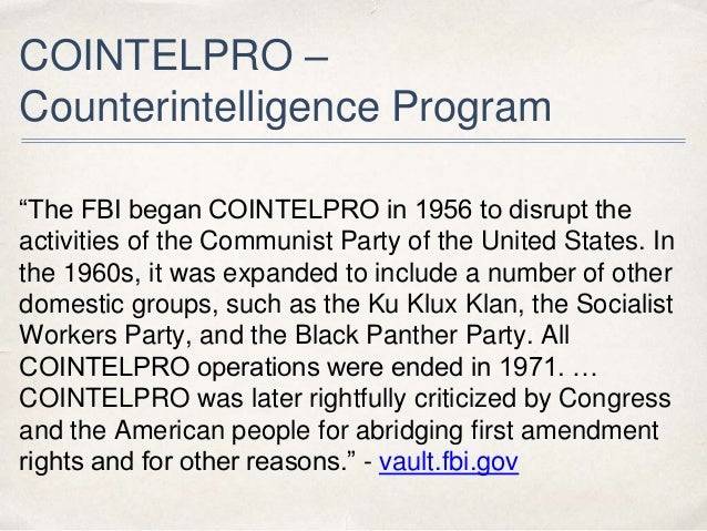 Surveillance Of MIT: From COINTELPRO to Chelsea Manning
