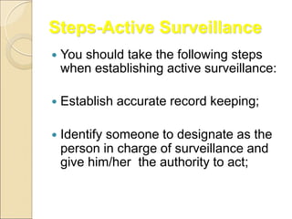 SURVEILLANCE PRESENTATION.pptinpublic health | PPT