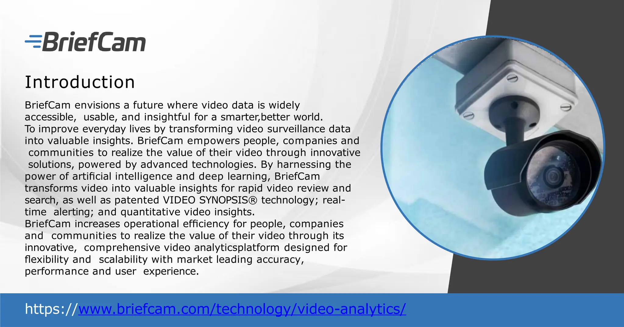 Comprehensive Surveillance Security Services by Briefcam | PPTX