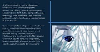 Enhance Security with BriefCam's Advanced Surveillance Video System | PPT