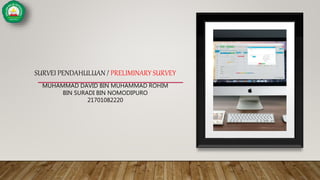 Survei pendahuluan audit internal | PPTX