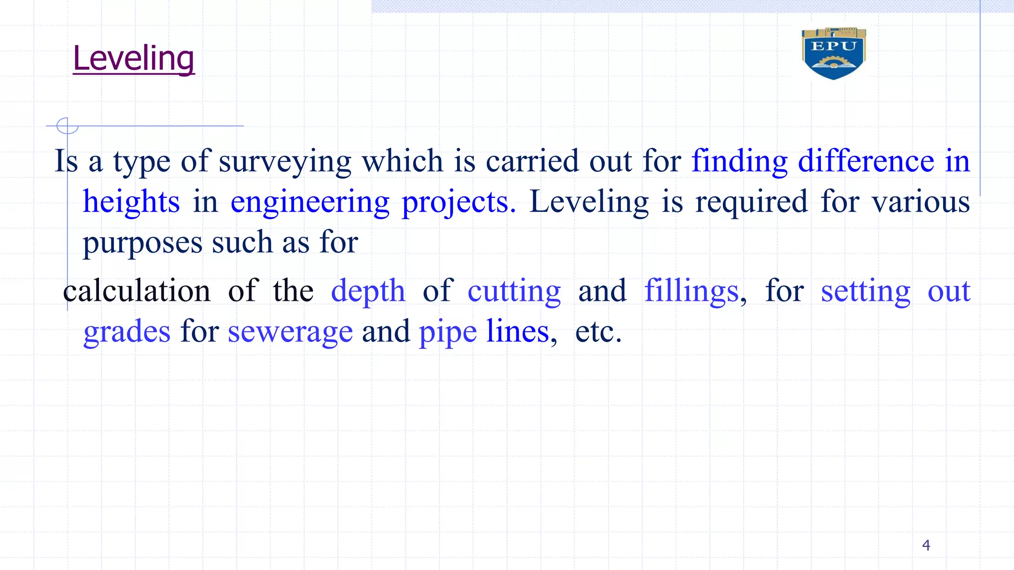 Introduction to Surveying LEVELLING PROCEDURES | PPT Introduction to Surveying LEVELLING PROCEDURES | PPT