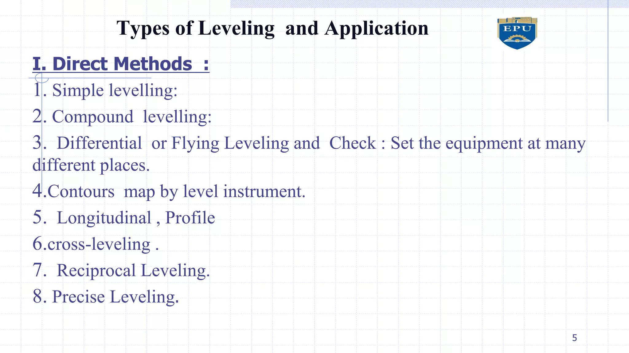 Introduction to Surveying LEVELLING PROCEDURES | PDF