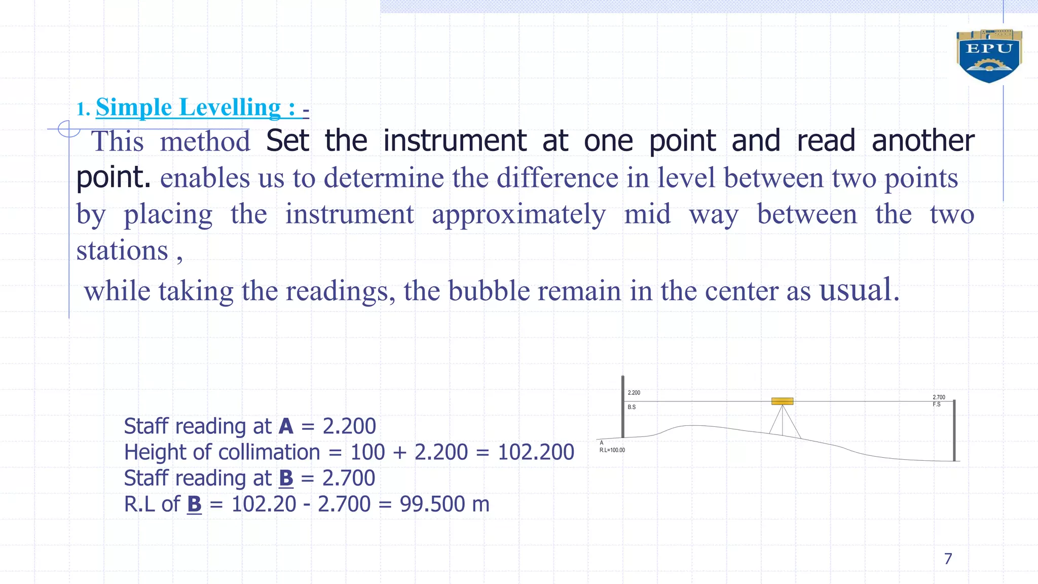 Introduction to Surveying LEVELLING PROCEDURES | PDF