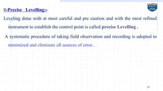 Introduction to Surveying LEVELLING PROCEDURES | PDF