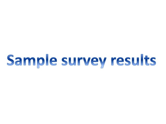 Survey for sample script! | PPT