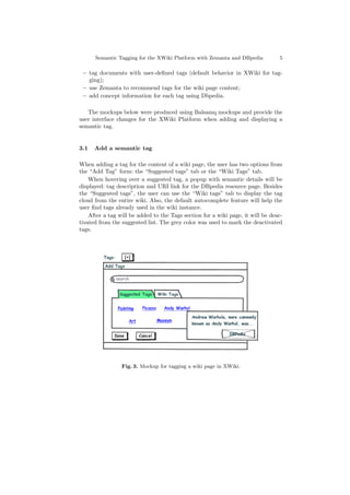 Semantic Tagging for the XWiki Platform with Zemanta and DBpedia | PDF