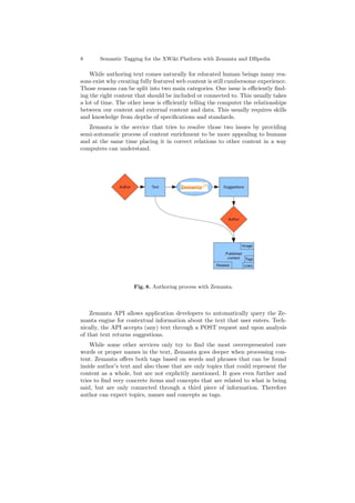 Semantic Tagging for the XWiki Platform with Zemanta and DBpedia | PDF