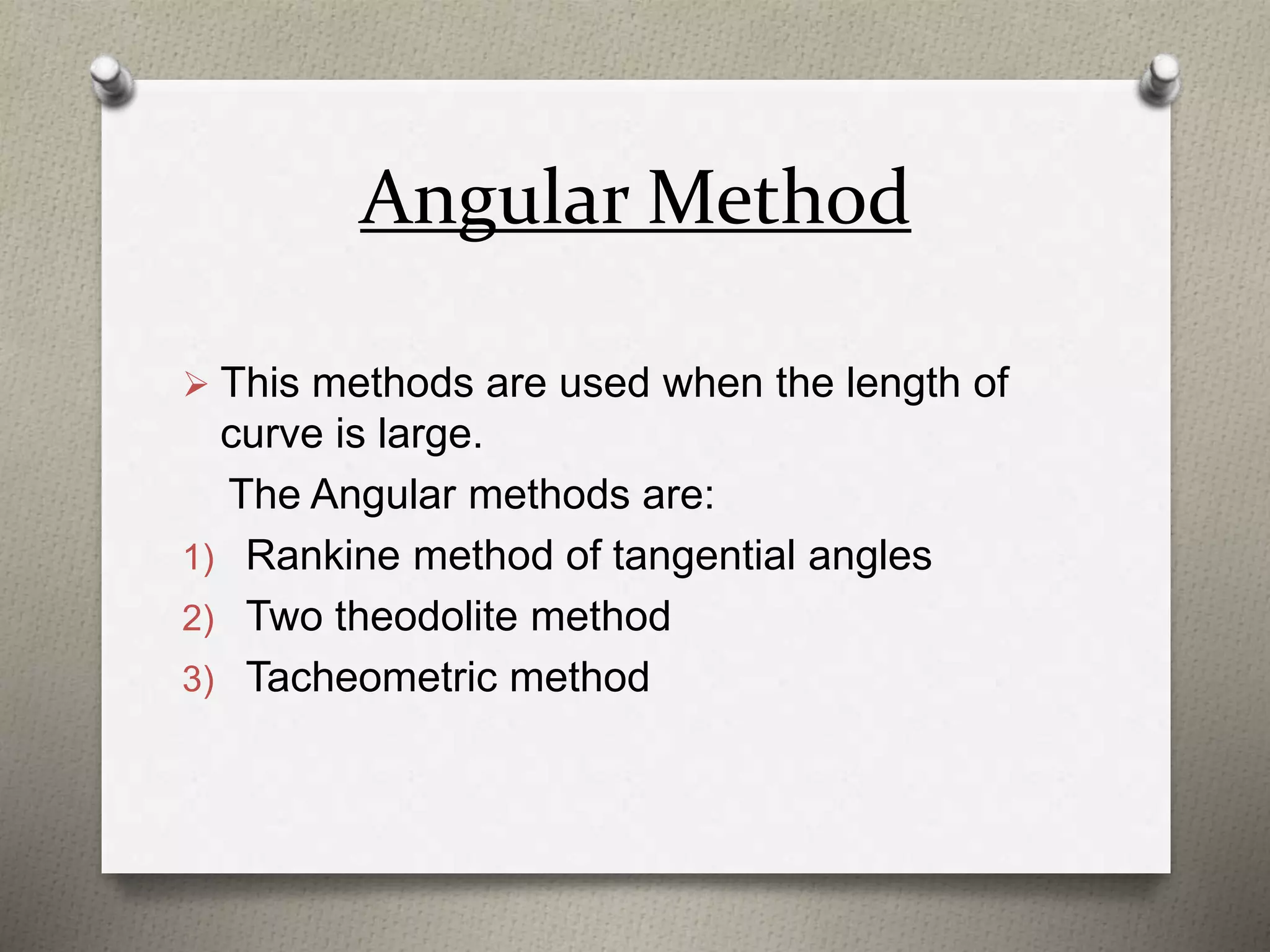 Setting out of curve (Survey) | PPTX