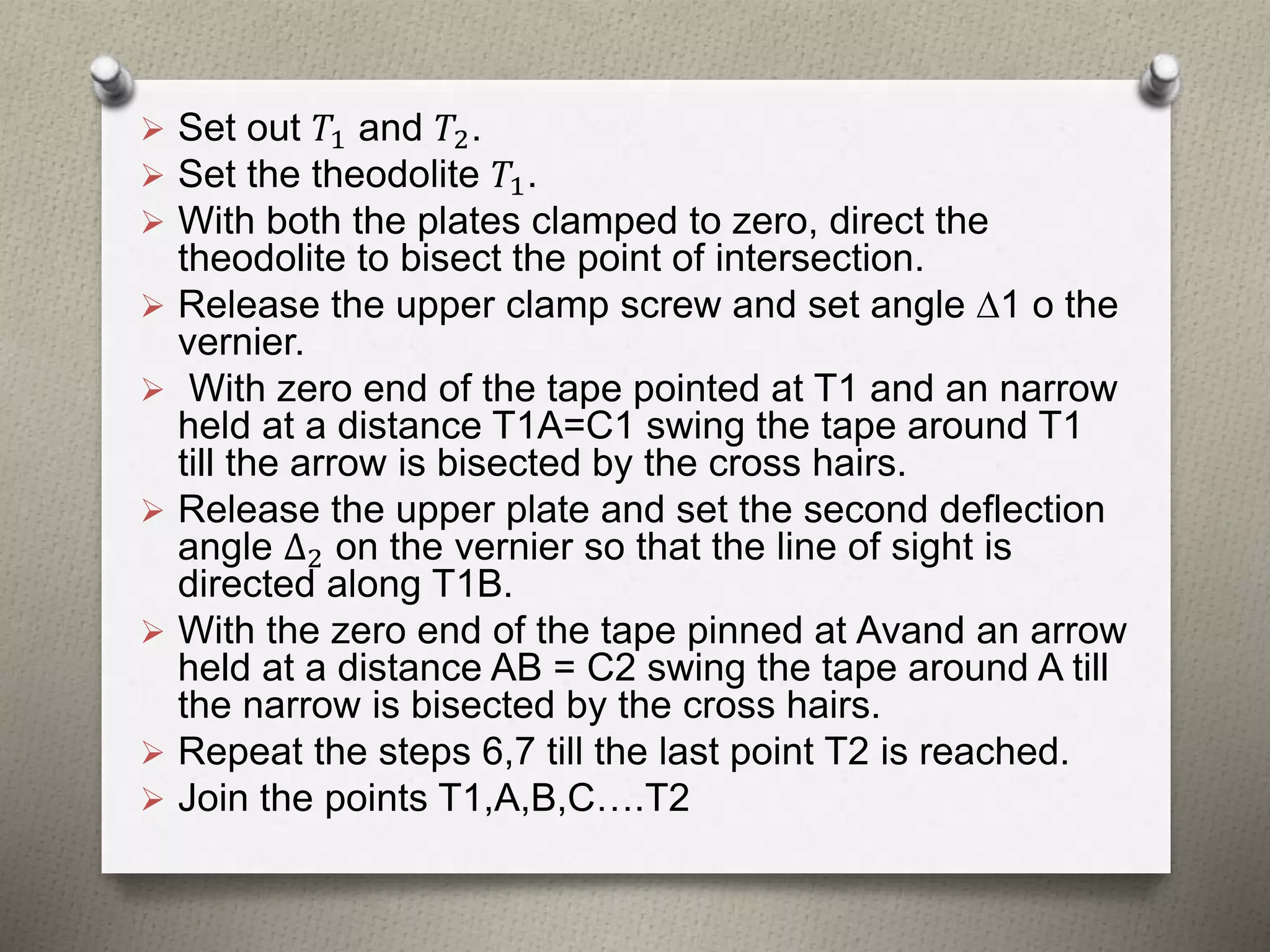 Setting out of curve (Survey) | PPTX