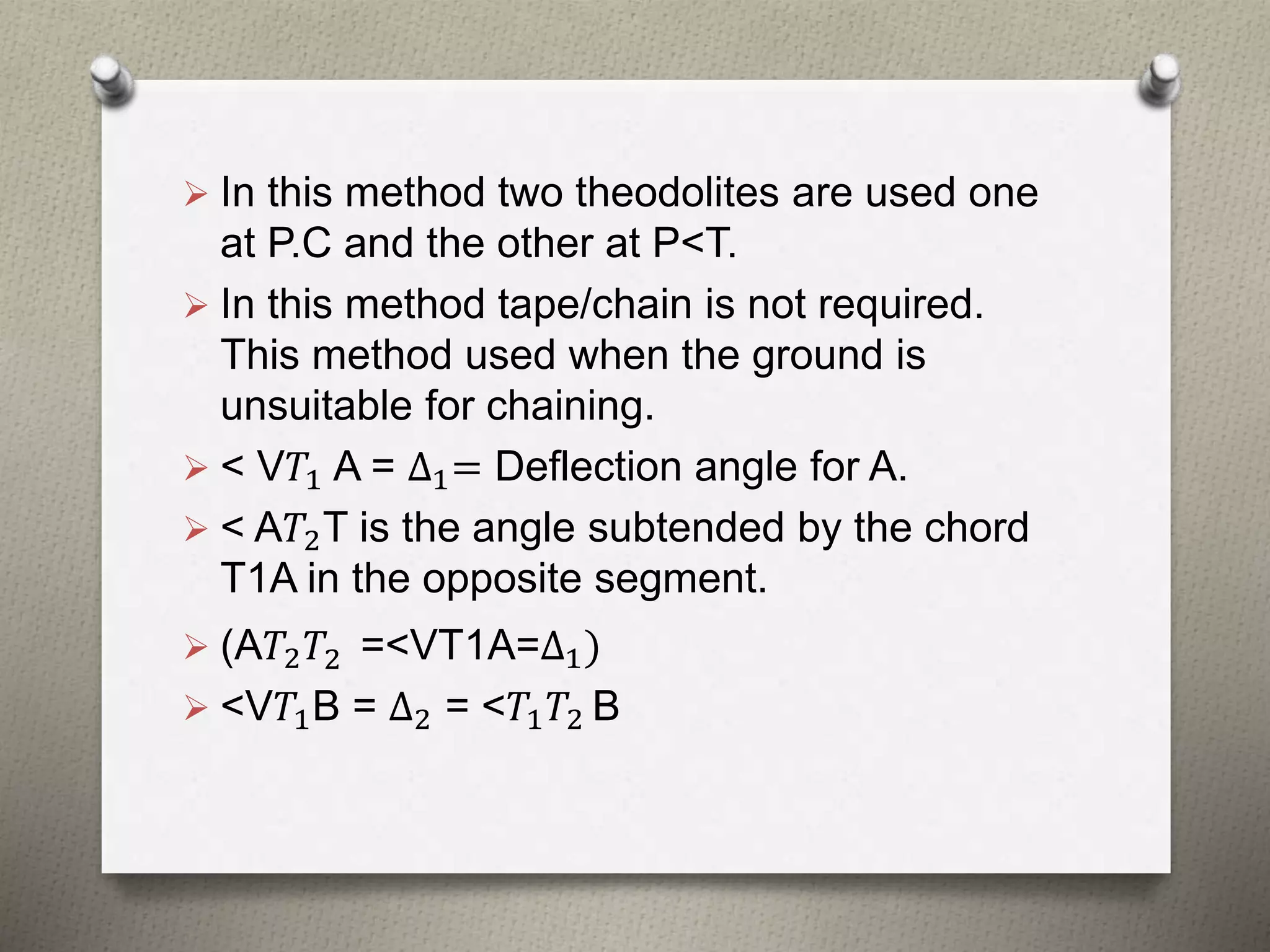 Setting out of curve (Survey) | PPTX