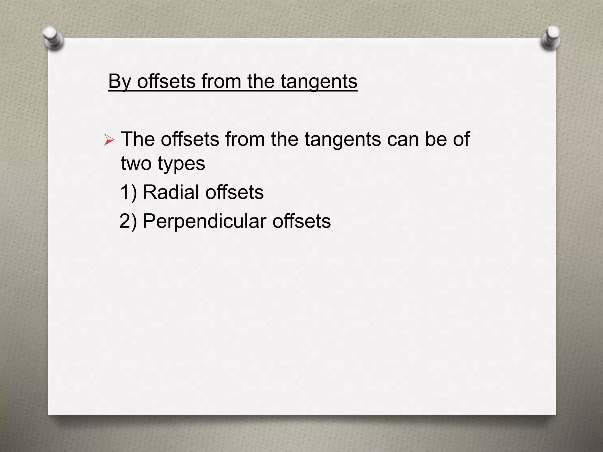 Setting out of curve (Survey) | PPTX