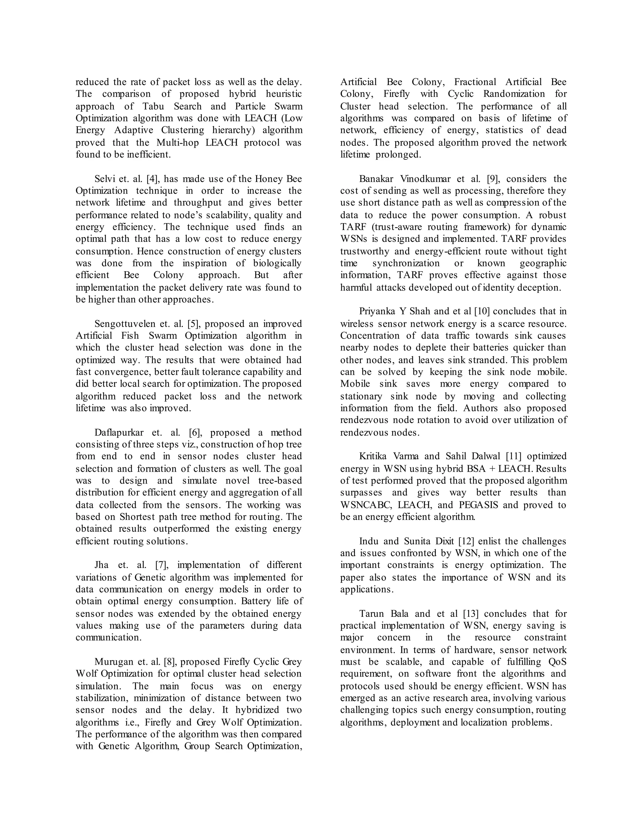 Efficient Cluster Head Selection In Wireless Sensor Networks Pdf