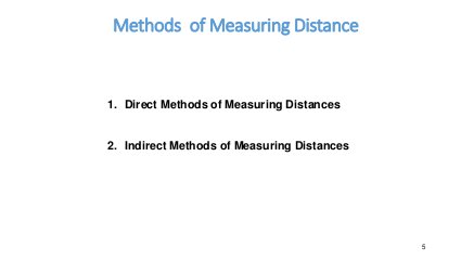 Basic Principles, Distance Measurement and Chain Surveying, Distance ...