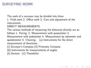 Basic term and Equipment required for Survey | PDF | Geography | Science