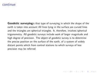 Basic term and Equipment required for Survey | PDF | Geography | Science