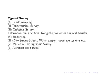 Basic term and Equipment required for Survey | PDF | Geography | Science