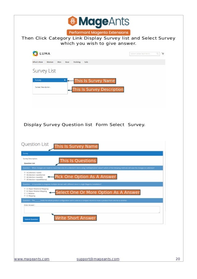 Magento 2 Survey Extension | PDF