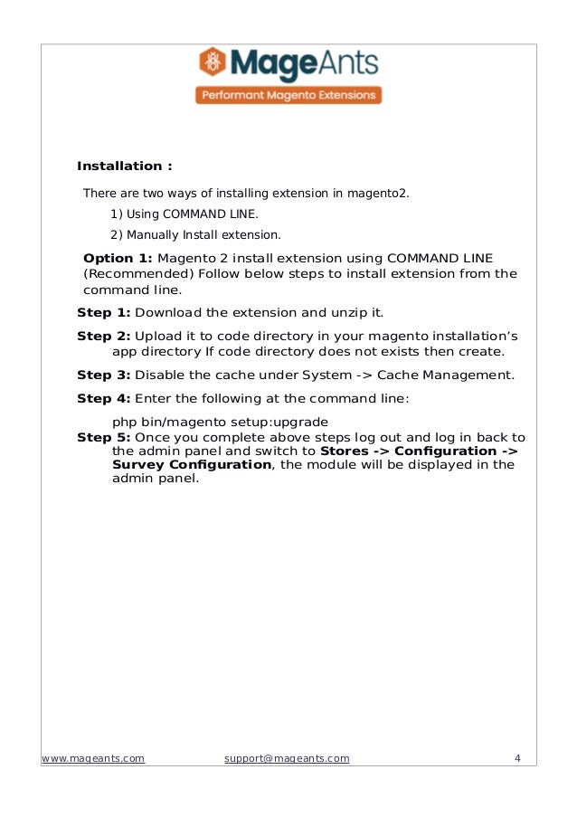 Magento 2 Survey Extension | PDF