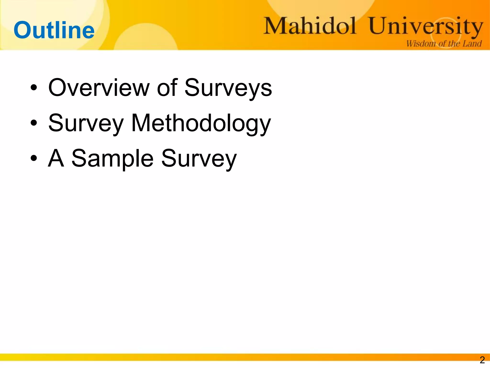 Survey Methods | PPT