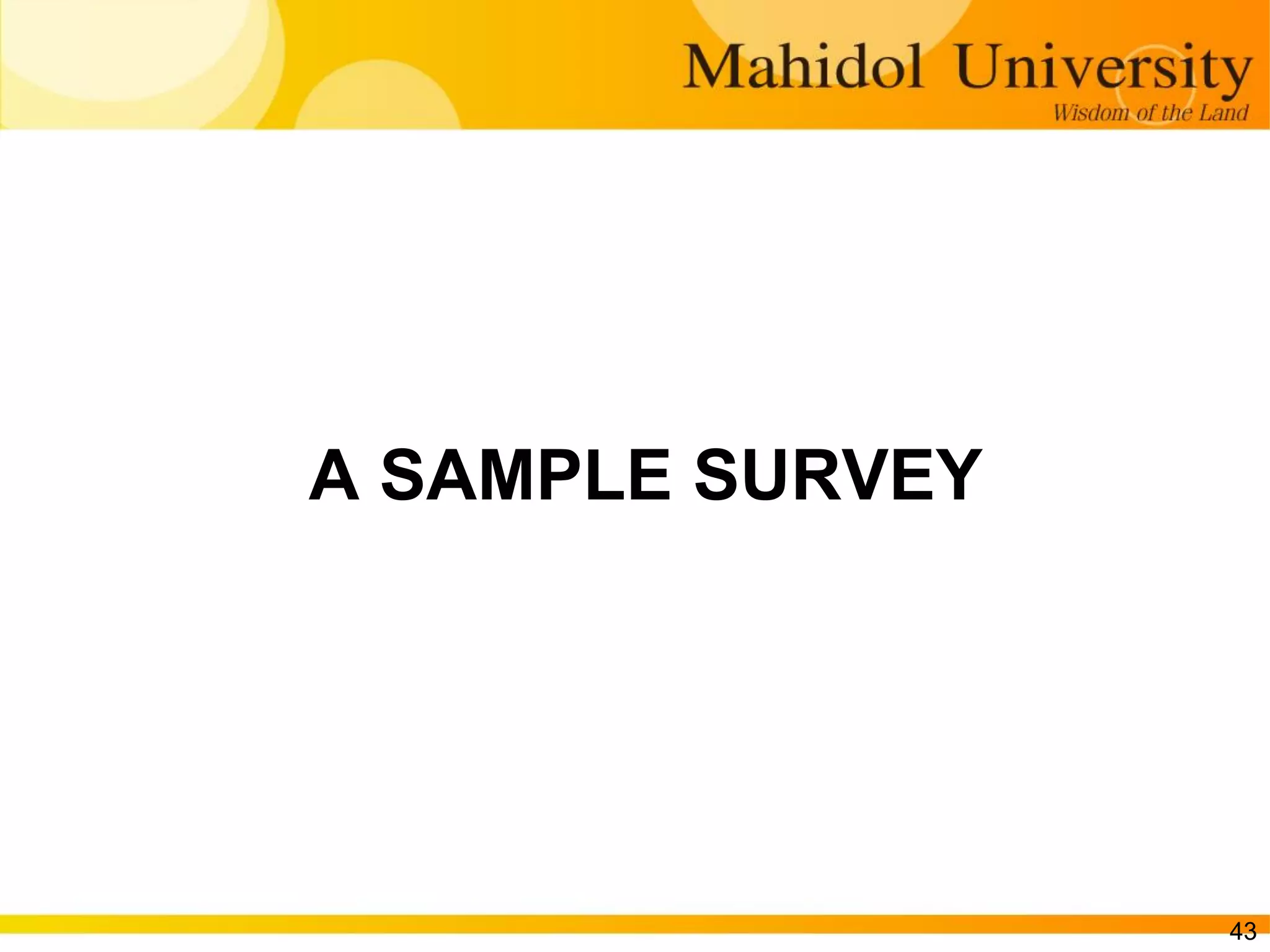 Survey Methods | PPT