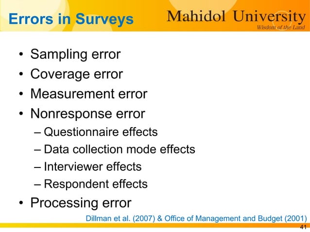 Survey Methods | PPT