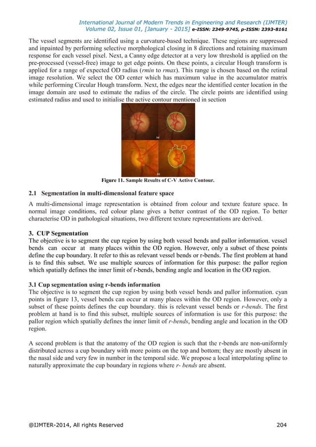 SURVEY OF GLAUCOMA DETECTION METHODS | PDF