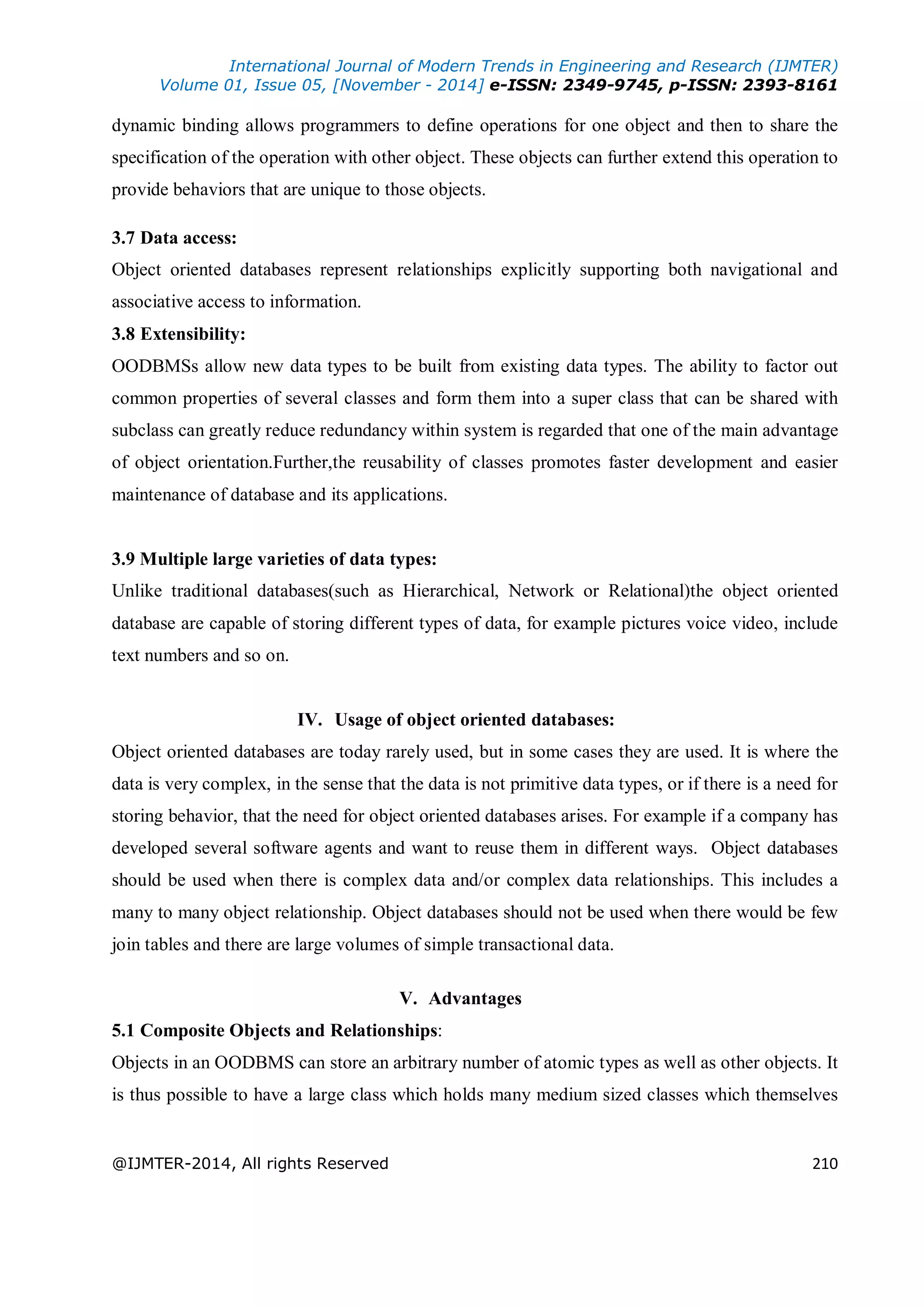 Survey Of Object Oriented Database Pdf