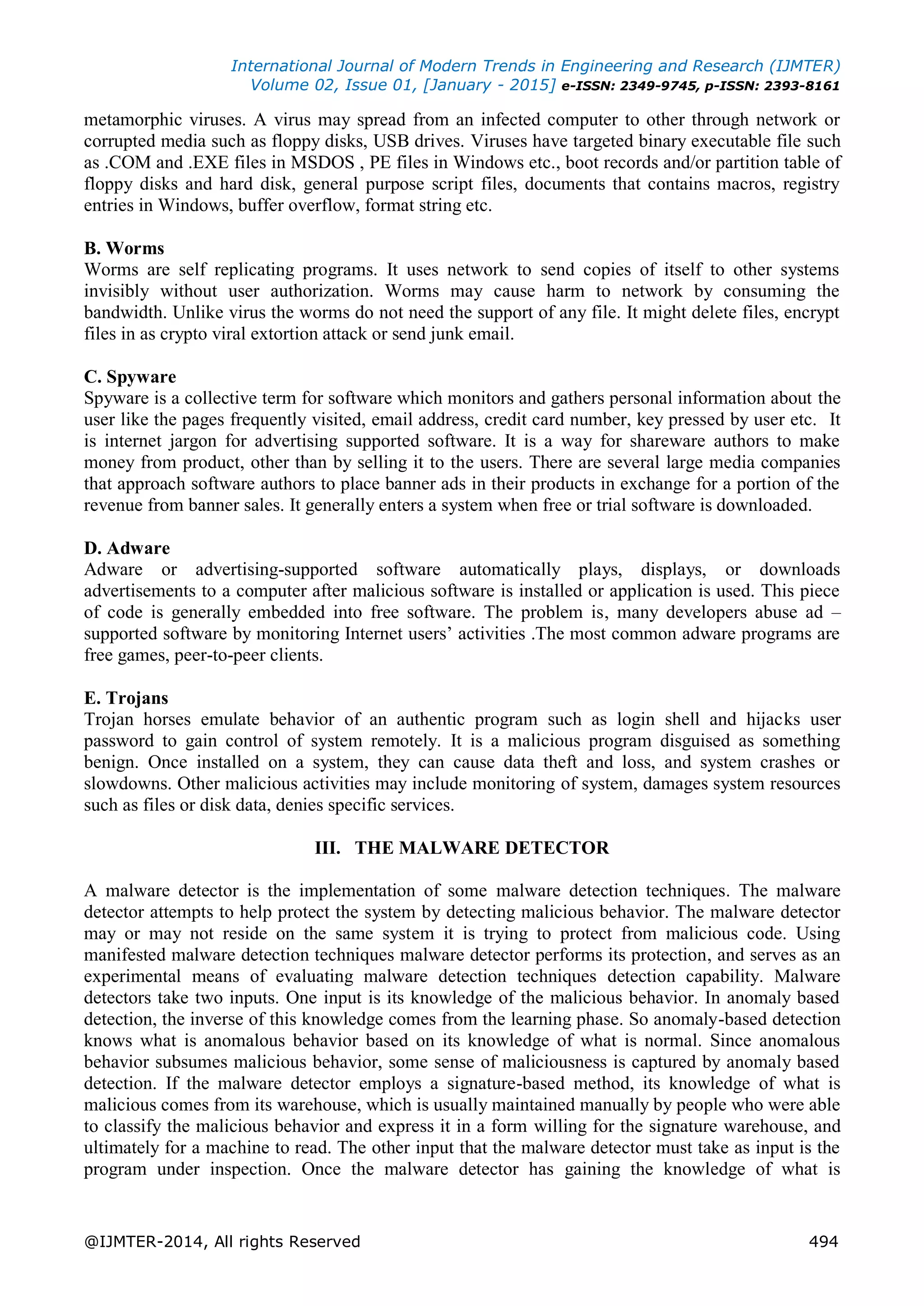 Survey On Malware Detection Techniques Pdf