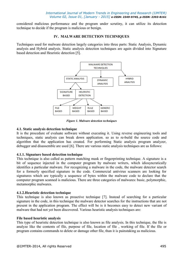 Survey On Malware Detection Techniques Pdf