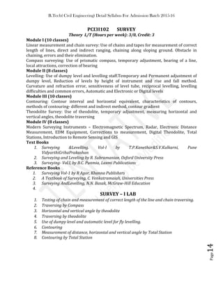 Survey 2015 16 syllabus | PDF
