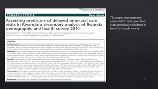 Survey analysis | PPTX
