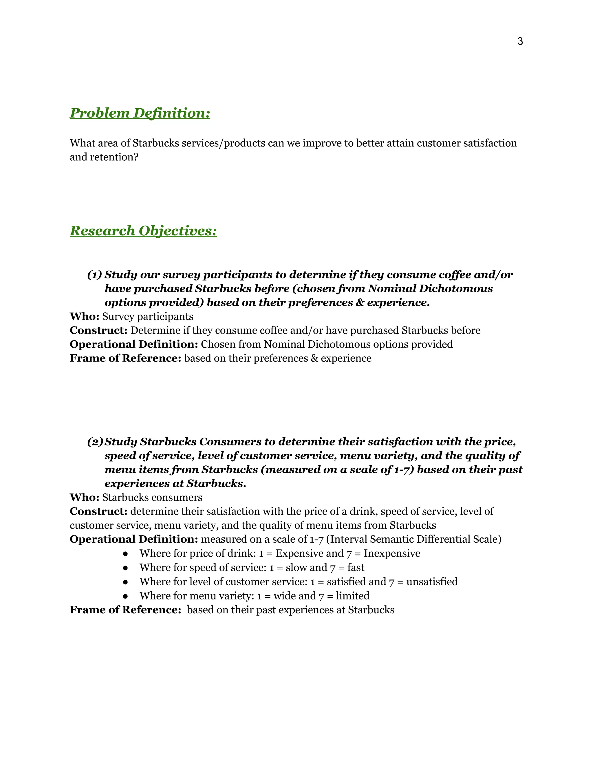 Survey analysis for starbucks drinkers | PDF