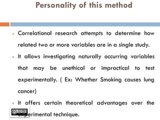 Survey and correlational methods of research: Assumptions, Steps and ...