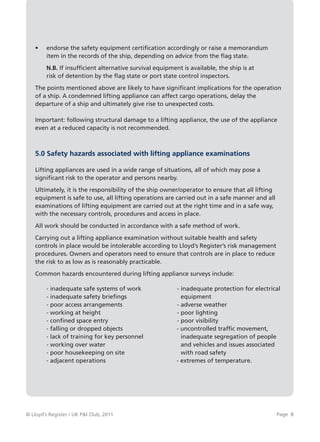 Survey and examination of ships' lifting appliances | PDF