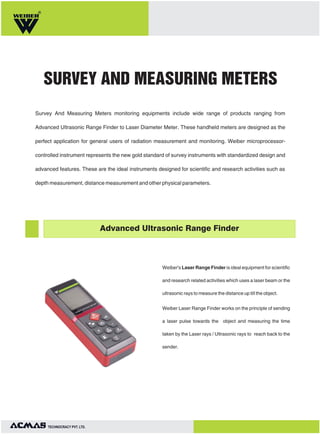 Survey & Measuring Meters by ACMAS Technologies Pvt Ltd. | PDF ...